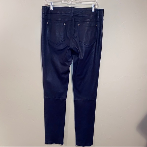 Alice + Olivia | Pants & Jumpsuits | Alice Olivia Navy Blue Leather ...